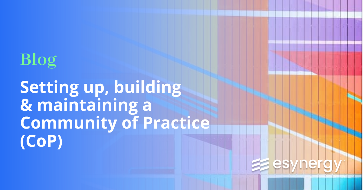 Setting Up & Maintaining a Community of Practice (CoP) | esynergy Blog ...