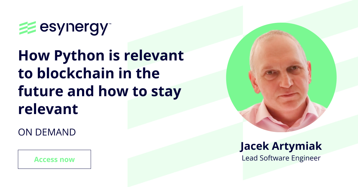 How Python is relevant to blockchain in the future esynergy